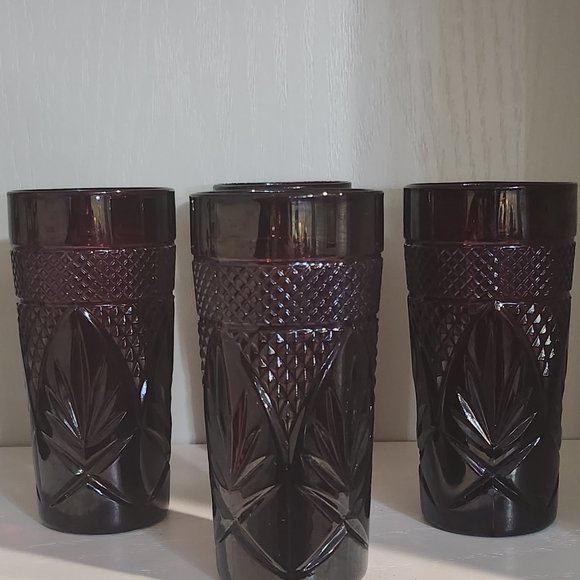 Luminarc | Dining | Luminarc France Royal Ruby Red Pressed Glas Set Of ...